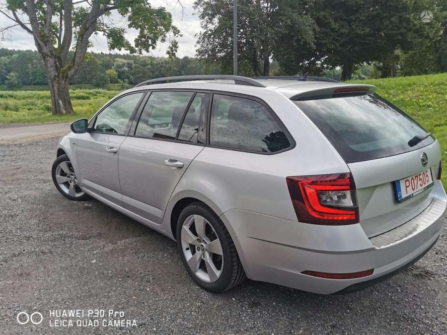 Grey Skoda Octavia 2018 in Prienai, with an engine capacity of 1.97 L and mileage of 191 thousand km for 9550 €, photo 6 on AUTOMOTO.COM.LV