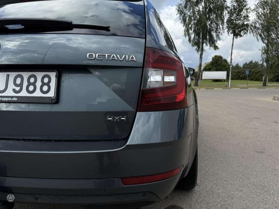 Grey Skoda Octavia 2018 in Rokiskis, with an engine capacity of 1.97 L and mileage of 247 thousand km for 9700 €, photo 12 on AUTOMOTO.COM.LV