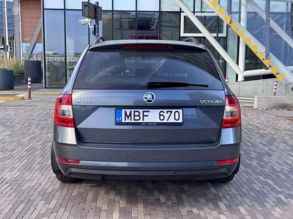 Grey Skoda Octavia 2018 in Vilnius, with an engine capacity of 1.98 L and mileage of 79 thousand km for 16100 €, photo 9 on AUTOMOTO.COM.LV