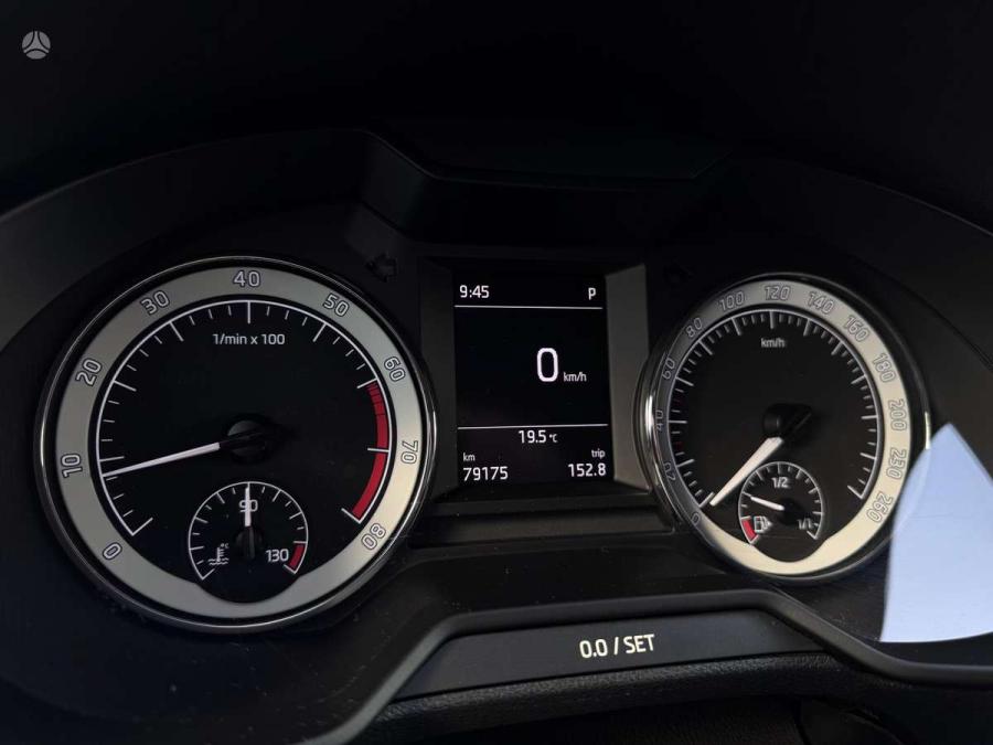 Grey Skoda Octavia 2018 in Vilnius, with an engine capacity of 1.98 L and mileage of 79 thousand km for 16100 €, photo 15 on AUTOMOTO.COM.LV