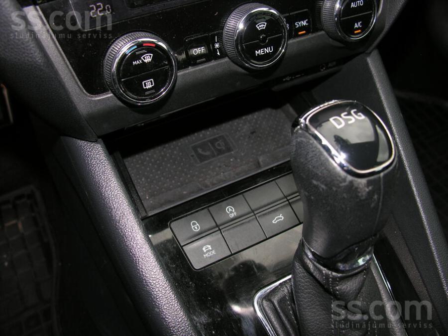 Grey Skoda Octavia 2018 in Riga, with an engine capacity of 2.00 L and mileage of 103 thousand km for 12450 €, photo 14 on AUTOMOTO.COM.LV