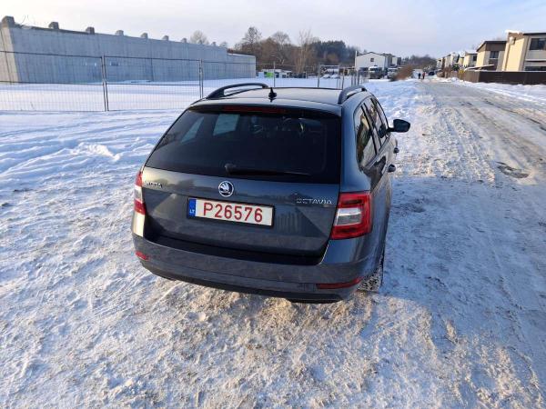 Grey Skoda Octavia 2019 in Kaunas, with an engine capacity of 1.60 L and mileage of 187 thousand km for 9090 €, photo 8 on AUTOMOTO.COM.LV