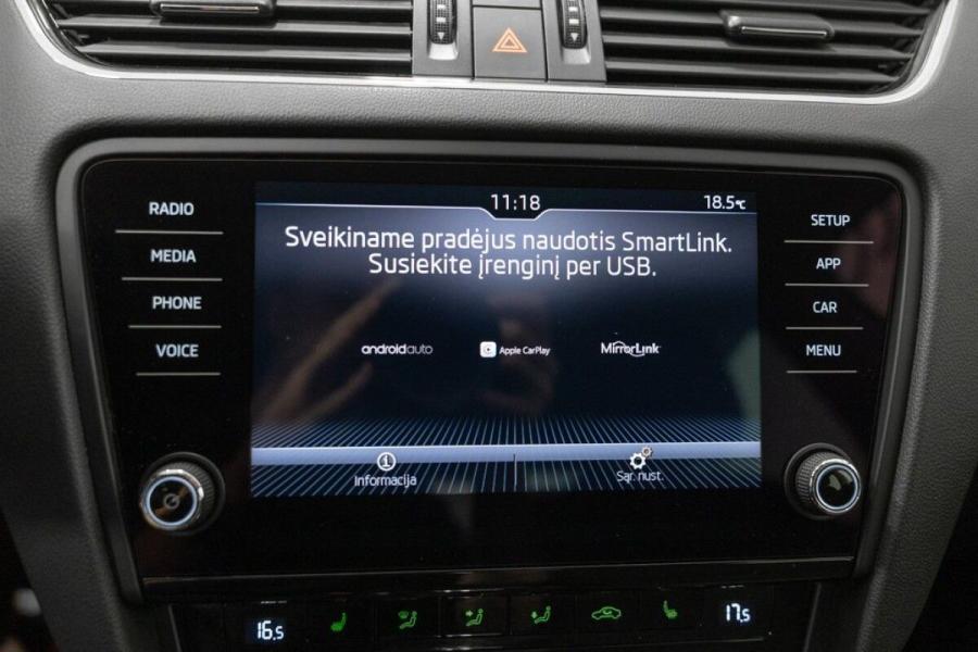 Grey Skoda Octavia 2019 in Vilnius, with an engine capacity of 1.60 L and mileage of 86 thousand km for 11950 €, photo 14 on AUTOMOTO.COM.LV