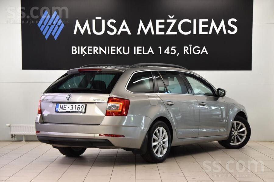 Grey Skoda Octavia 2019 in Riga, with an engine capacity of 2.00 L and mileage of 119 thousand km for 12490 €, photo 7 on AUTOMOTO.COM.LV