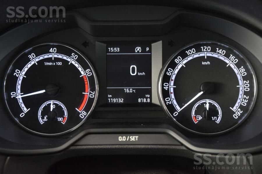 Grey Skoda Octavia 2019 in Riga, with an engine capacity of 2.00 L and mileage of 119 thousand km for 12490 €, photo 25 on AUTOMOTO.COM.LV