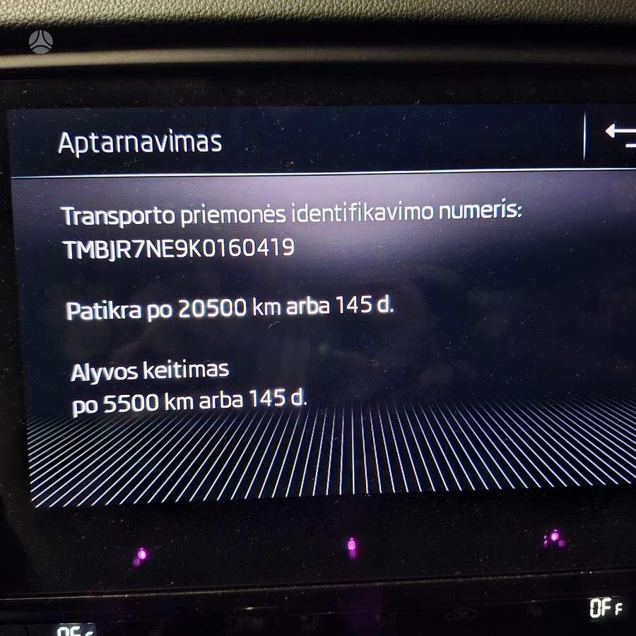 Pelēks Skoda Octavia 2019 Viļņa, ar dzinēja tilpumu 1.50 L un nobraukumu 99 tūkst. km par 14000 €, foto 24 vietnē AUTOMOTO.COM.LV