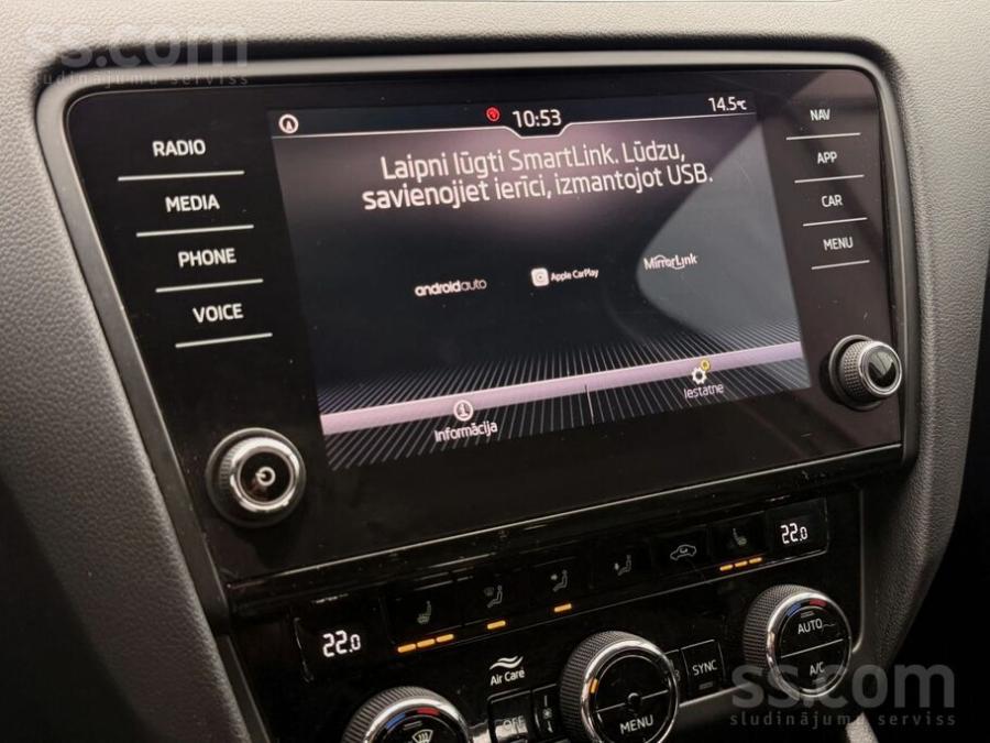 Grey Skoda Octavia 2019 in Riga, with an engine capacity of 2.00 L and mileage of 212 thousand km for 9990 €, photo 19 on AUTOMOTO.COM.LV