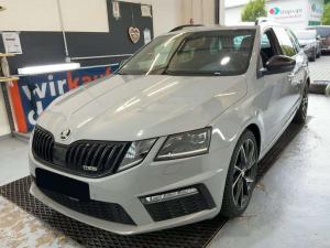 Grey Skoda Octavia 2020 in Vilnius, with an engine capacity of 1.97 L and mileage of 154 thousand km for 19650 €, photo  on AUTOMOTO.COM.LV