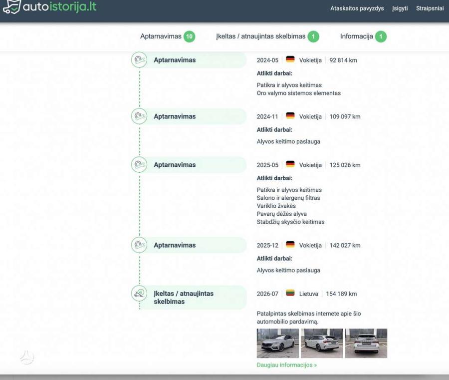 Grey Skoda Octavia 2021 in Vilnius, with an engine capacity of 1.40 L and mileage of 154 thousand km for 20450 €, photo 33 on AUTOMOTO.COM.LV