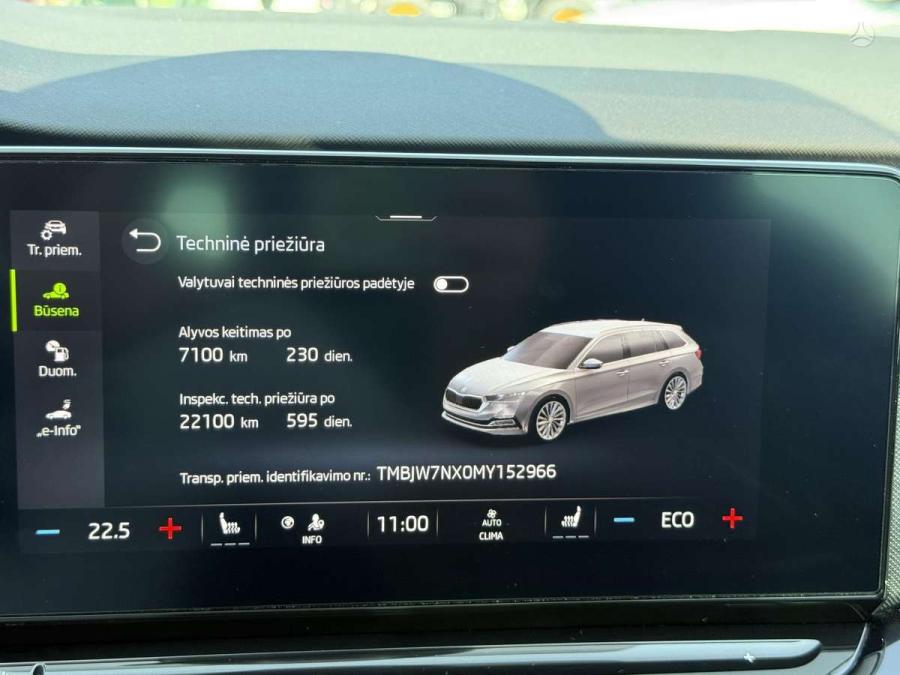 Pelēks Skoda Octavia 2021 Viļņa, ar dzinēja tilpumu 1.40 L un nobraukumu 162 tūkst. km par 15500 €, foto 19 vietnē AUTOMOTO.COM.LV
