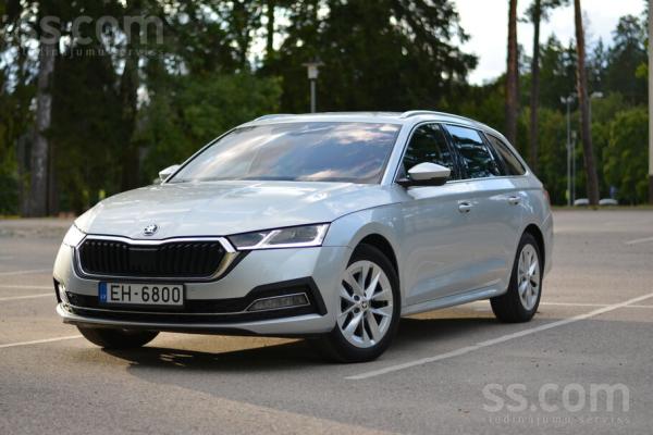 Grey Skoda Octavia 2021 in Riga, with an engine capacity of 1.50 L and mileage of 75 thousand km for 18100 €, photo 1 on AUTOMOTO.COM.LV