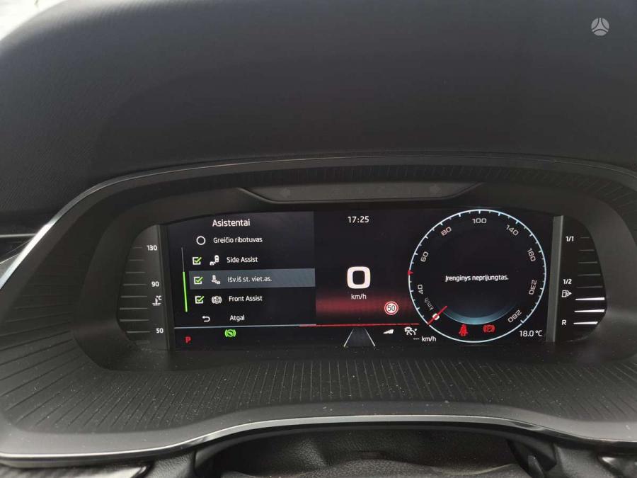 Grey Skoda Octavia 2021 in Siauliai, with an engine capacity of 1.97 L and mileage of 171 thousand km for 23900 €, photo 24 on AUTOMOTO.COM.LV