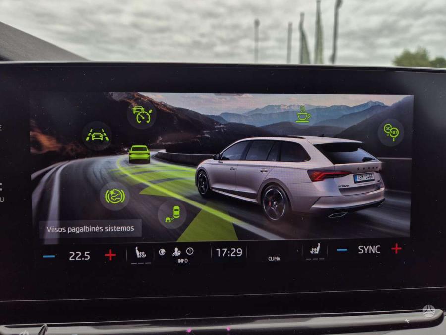 Grey Skoda Octavia 2021 in Siauliai, with an engine capacity of 1.97 L and mileage of 171 thousand km for 23900 €, photo 37 on AUTOMOTO.COM.LV