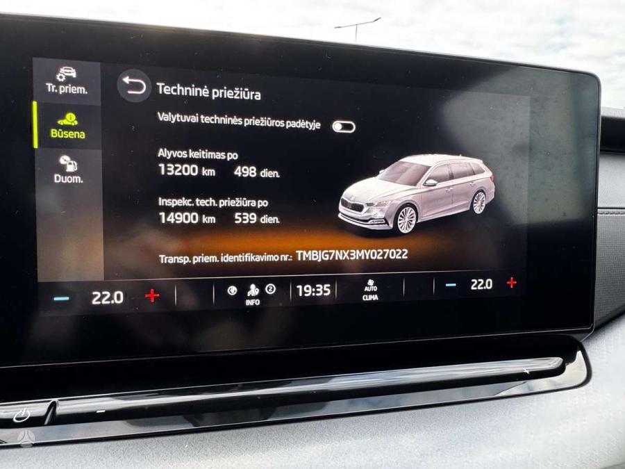 Pelēks Skoda Octavia 2021 Viļņa, ar dzinēja tilpumu 1.97 L un nobraukumu 192 tūkst. km par 12569 €, foto 34 vietnē AUTOMOTO.COM.LV