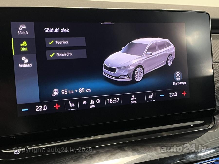 Grey Skoda Octavia 2022 in Tallinn, with an engine capacity of 1.50 L and mileage of 83 thousand km for 16900 €, photo 9 on AUTOMOTO.COM.LV