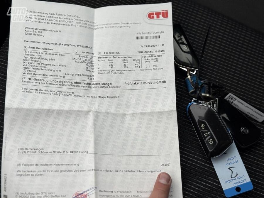 Серый Шкода Октавия 2023 в Вильнюс, объемом двигателя 2.00 л и пробегом 172 тыс. км за 13999 €, фото 32 на AUTOMOTO.COM.LV