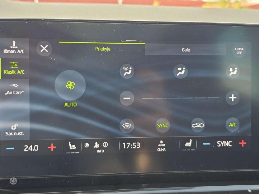Grey Skoda Octavia 2023 in Vilnius, with an engine capacity of 1.97 L and mileage of 191 thousand km for 14900 €, photo 30 on AUTOMOTO.COM.LV