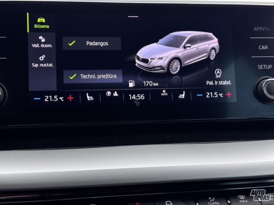 Pelēks Skoda Octavia 2024 Avižieniai, ar dzinēja tilpumu 1.50 L un nobraukumu 27 tūkst. km par 22500 €, foto 17 vietnē AUTOMOTO.COM.LV