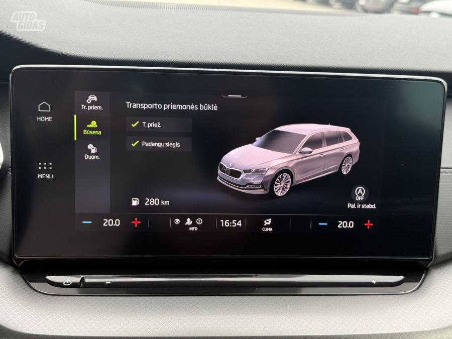 Grey Skoda Octavia 2024 in Vilnius, with an engine capacity of 2.00 L and mileage of 191 thousand km for 13999 €, photo 19 on AUTOMOTO.COM.LV