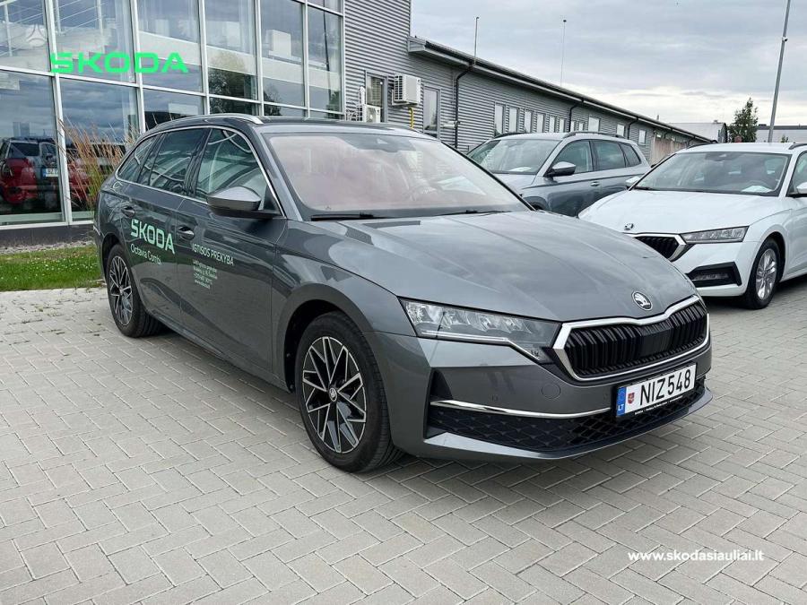 Grey Skoda Octavia 2025 in Siauliai, with an engine capacity of 1.50 L and mileage of 11 thousand km for 28500 €, photo 4 on AUTOMOTO.COM.LV