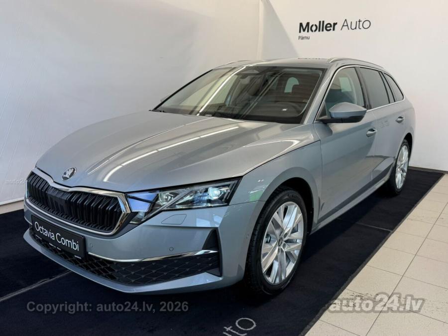 Pelēks Skoda Octavia 2026 Pērnava, ar dzinēja tilpumu 1.50 L un nobraukumu 5 tūkst. km par 33826 €, foto 1 vietnē AUTOMOTO.COM.LV