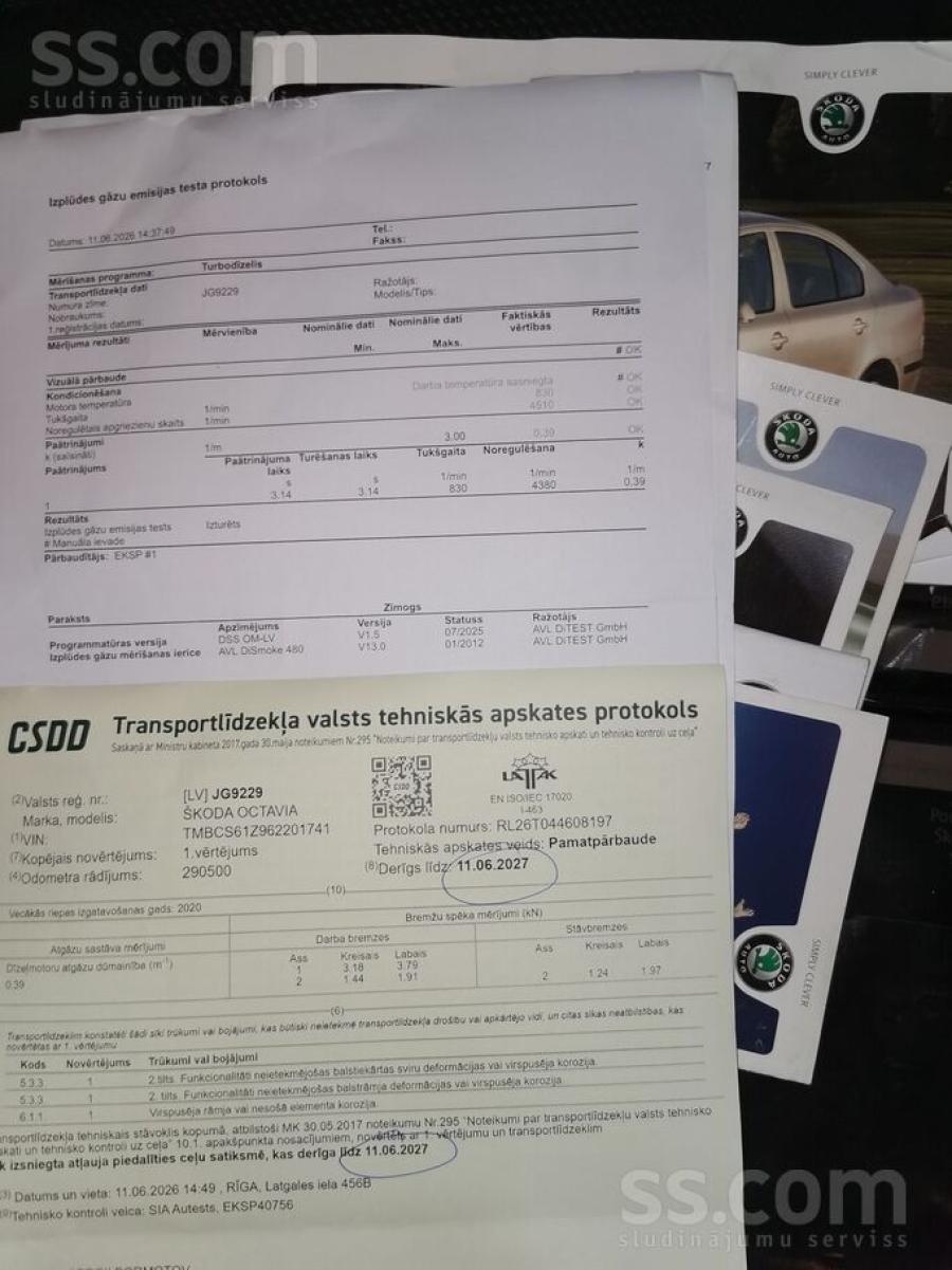 Skoda Octavia 2006 Rīga, ar dzinēja tilpumu 1.90 L un nobraukumu 291 tūkst. km par 2288 €, foto 14 vietnē AUTOMOTO.COM.LV