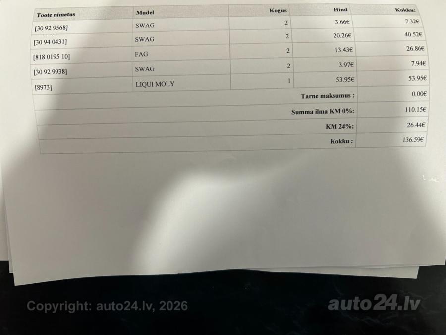 Skoda Octavia 2009 Narva, ar dzinēja tilpumu 1.60 L un nobraukumu 146 tūkst. km par 2700 €, foto 19 vietnē AUTOMOTO.COM.LV