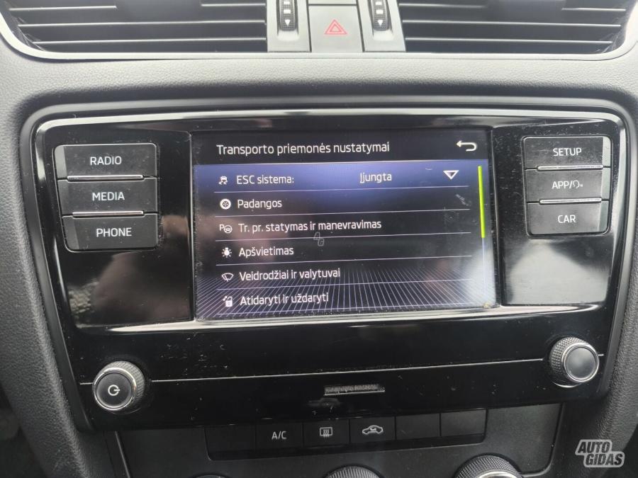 Skoda Octavia 2017 Šauļi, ar dzinēja tilpumu 1.60 L un nobraukumu 3 tūkst. km par 6150 €, foto 14 vietnē AUTOMOTO.COM.LV
