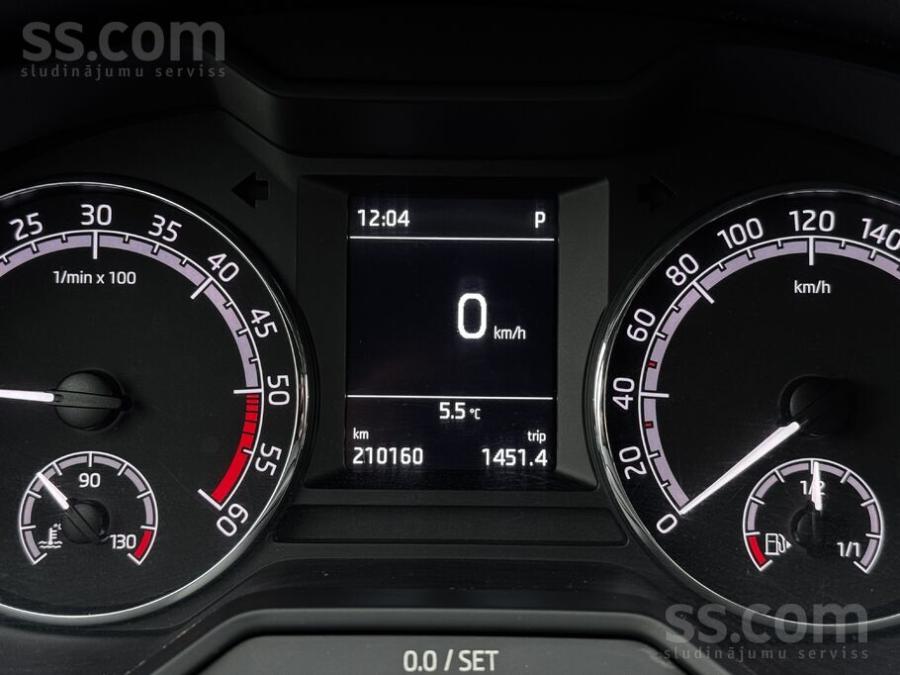 Skoda Octavia 2019 in Riga, with an engine capacity of 1.60 L and mileage of 210 thousand km for 8900 €, photo 15 on AUTOMOTO.COM.LV