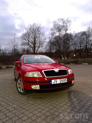 Red Skoda Octavia 2008 in Tukums, with an engine capacity of 2.00 L and mileage of 251 thousand km for 1777 €, photo 2 on AUTOMOTO.COM.LV