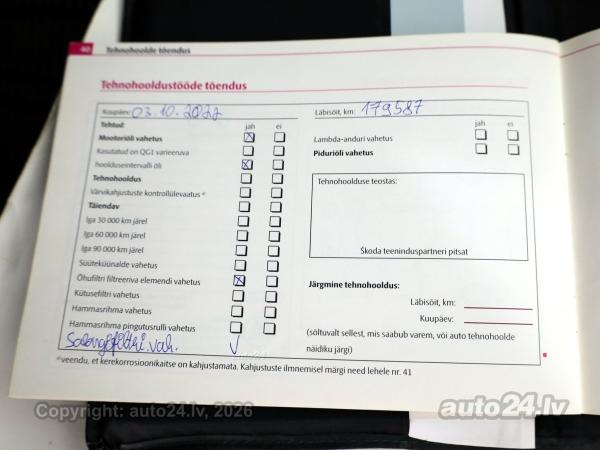 Sarkans Skoda Octavia 2009 Tallina, ar dzinēja tilpumu 1.40 L un nobraukumu 211 tūkst. km par 2199 €, foto 9 vietnē AUTOMOTO.COM.LV