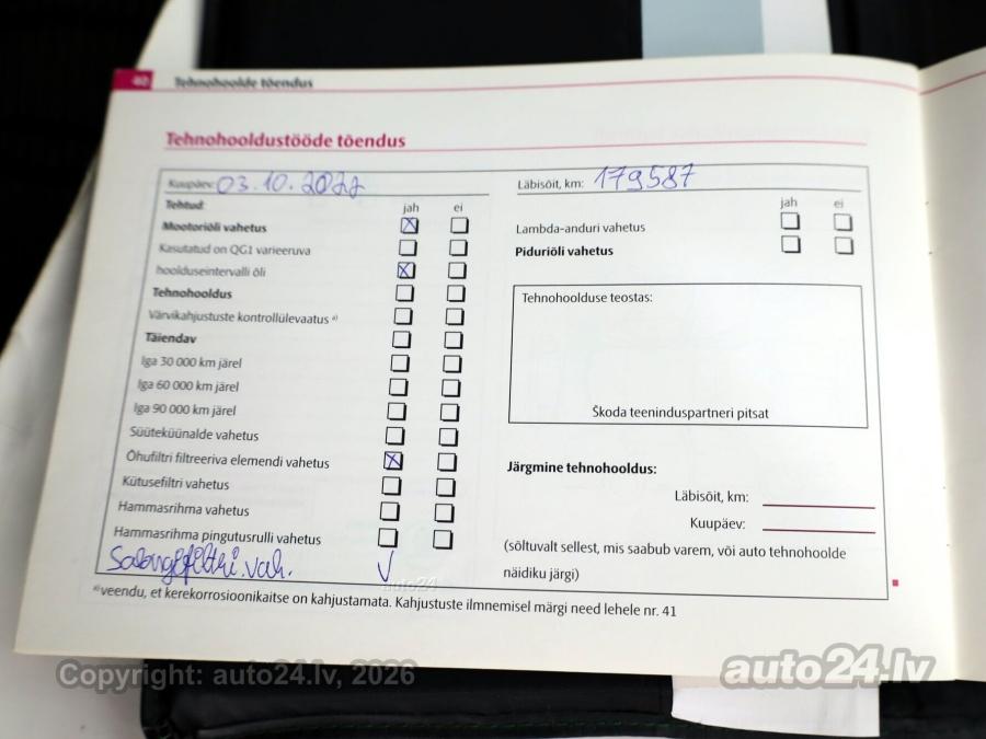 Красный Шкода Октавия 2009 в Таллин, объемом двигателя 1.40 л и пробегом 211 тыс. км за 2199 €, фото 10 на AUTOMOTO.COM.LV