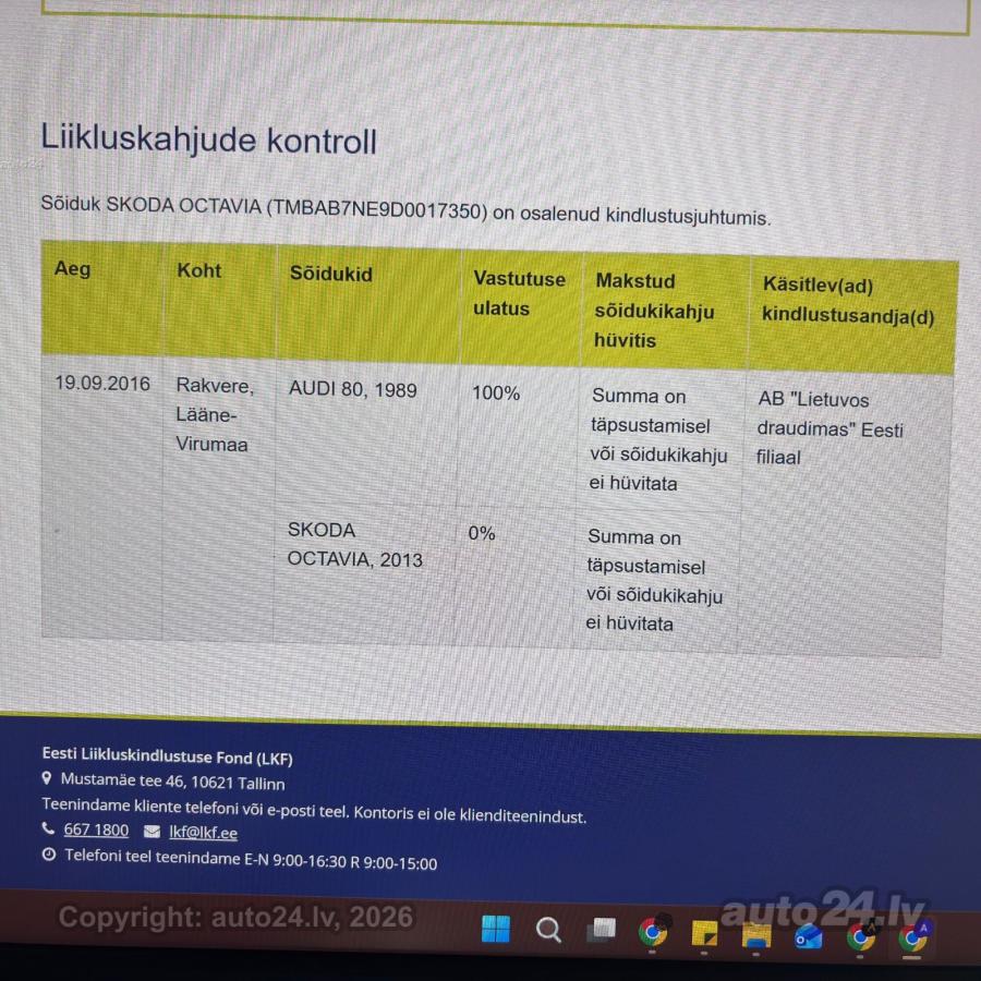 Красный Шкода Октавия 2013 в Йыгева, объемом двигателя 1.20 л и пробегом 285 тыс. км за 4300 €, фото 27 на AUTOMOTO.COM.LV