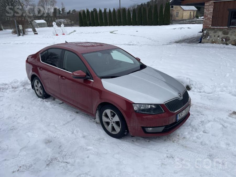 Red Skoda Octavia 2014 in Limbazi, with an engine capacity of 2.00 L and mileage of 240 thousand km for 6200 €, photo 4 on AUTOMOTO.COM.LV