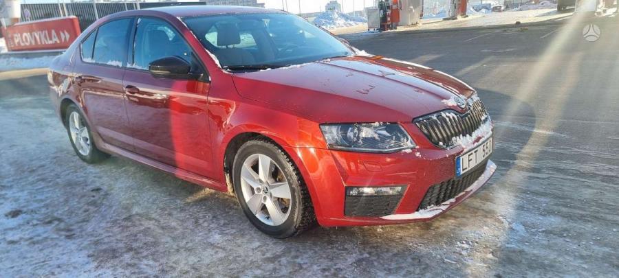 Red Skoda Octavia 2016 in Vilnius, with an engine capacity of 1.97 L and mileage of 105 thousand km for 9999 €, photo 16 on AUTOMOTO.COM.LV