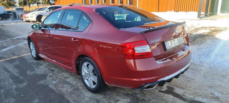 Red Skoda Octavia 2016 in Vilnius, with an engine capacity of 1.97 L and mileage of 105 thousand km for 9999 €, photo 17 on AUTOMOTO.COM.LV