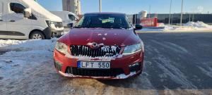 Red Skoda Octavia 2016 in Vilnius, with an engine capacity of 1.97 L and mileage of 105 thousand km for 9999 €, photo 19 on AUTOMOTO.COM.LV