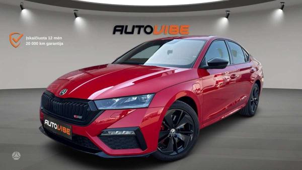 Red Skoda Octavia 2020 in Vilnius, with an engine capacity of 1.40 L and mileage of 44 thousand km for 23444 €, photo 1 on AUTOMOTO.COM.LV