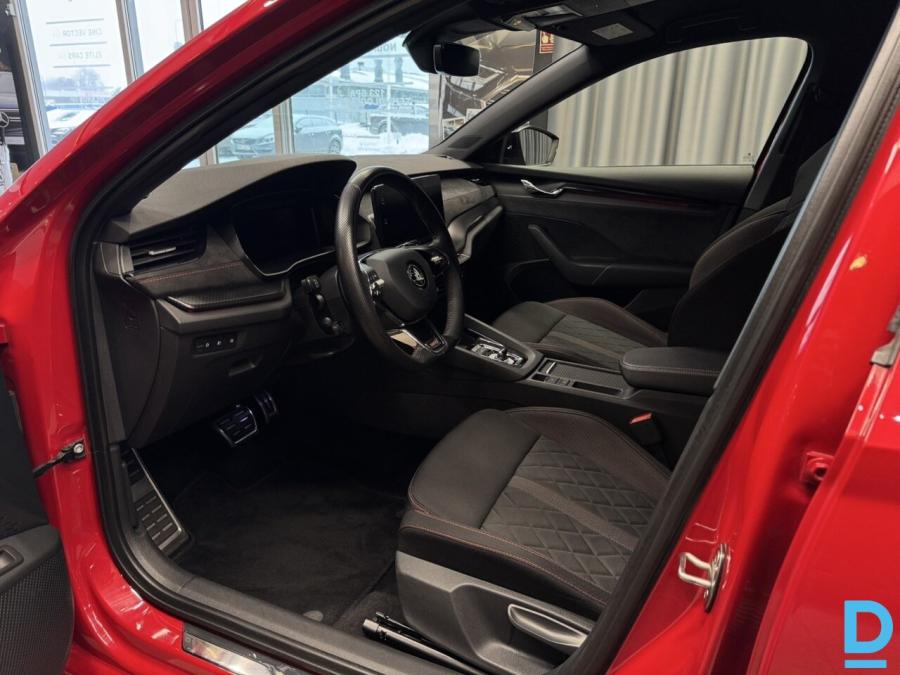 Red Skoda Octavia 2021 in Marupe, with an engine capacity of 2.00 L and mileage of 45 thousand km for 26990 €, photo 6 on AUTOMOTO.COM.LV