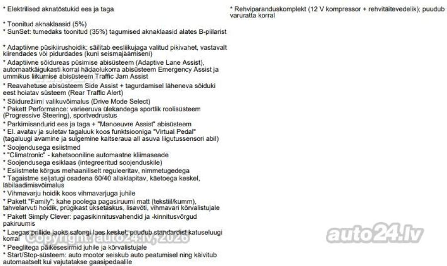 Red Skoda Octavia 2024 in Tallinn, with an engine capacity of 2.00 L and mileage of 17 thousand km for 40900 €, photo 27 on AUTOMOTO.COM.LV
