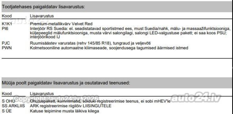 Red Skoda Octavia 2024 in Tallinn, with an engine capacity of 2.00 L and mileage of 17 thousand km for 40900 €, photo 28 on AUTOMOTO.COM.LV