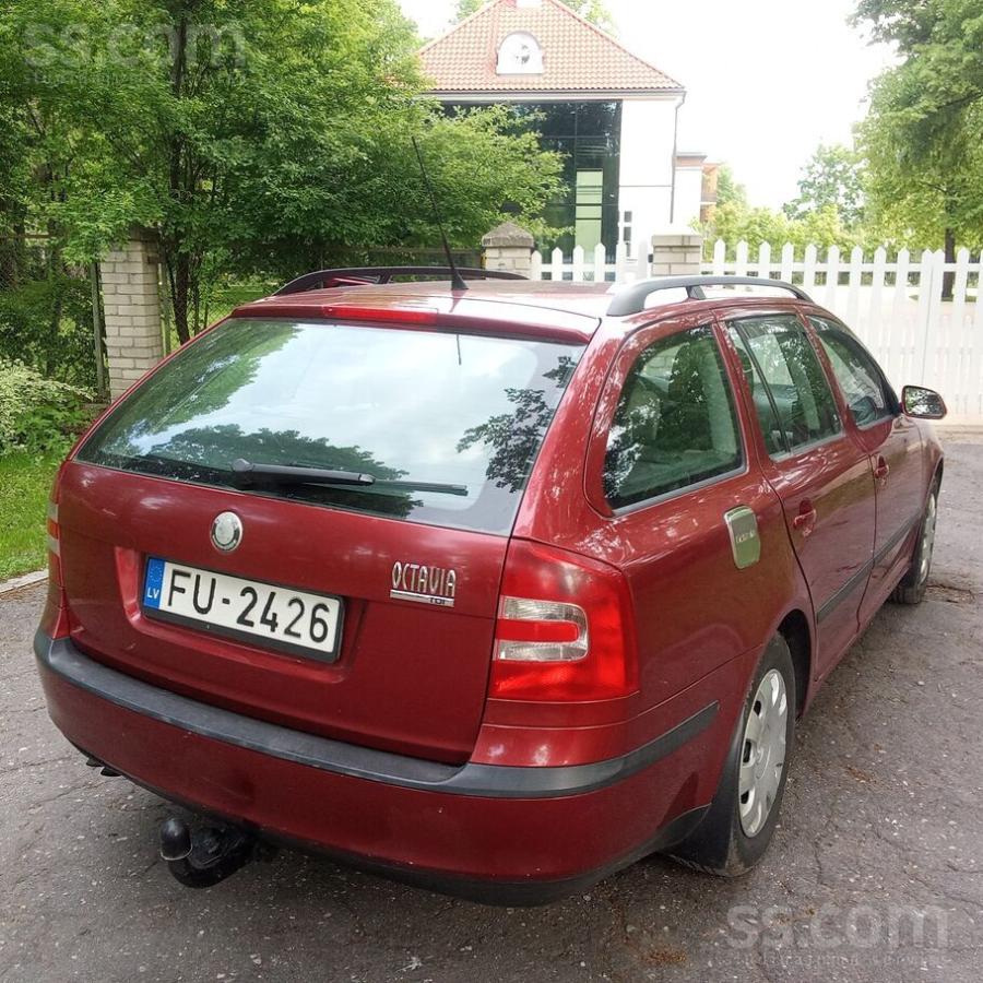 Red Skoda Octavia 2006 in Bauska, with an engine capacity of 1.90 L and mileage of 261 thousand km for 2600 €, photo 3 on AUTOMOTO.COM.LV