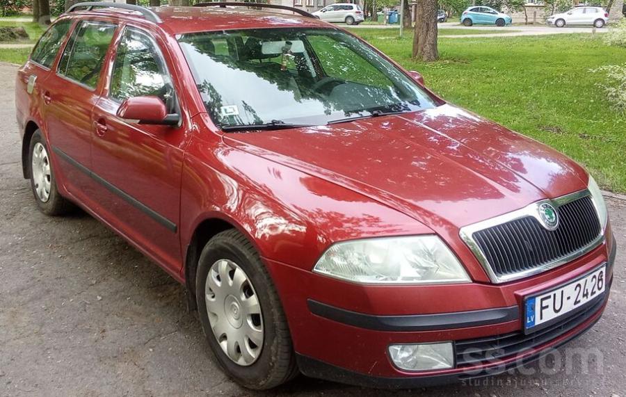 Red Skoda Octavia 2006 in Bauska, with an engine capacity of 1.90 L and mileage of 261 thousand km for 2600 €, photo 4 on AUTOMOTO.COM.LV