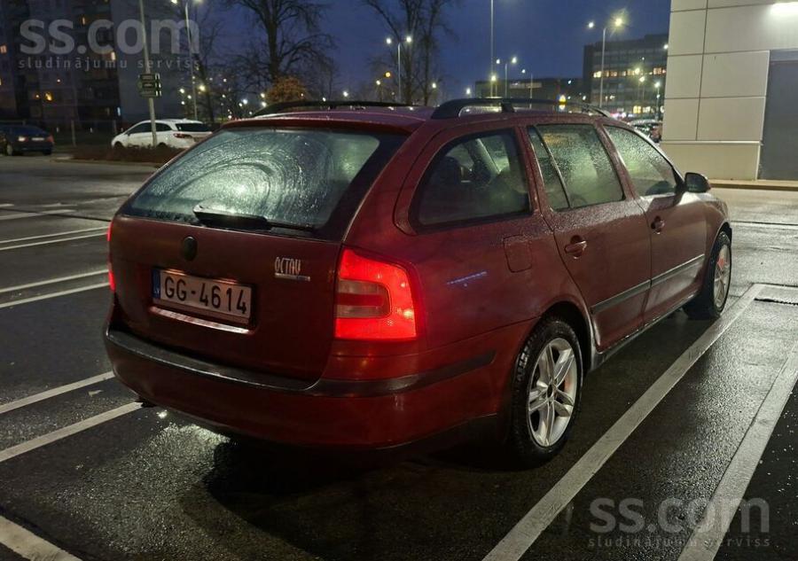 Sarkans Skoda Octavia 2007 Rīga, ar dzinēja tilpumu 1.90 L un nobraukumu 475 tūkst. km par 1300 €, foto 3 vietnē AUTOMOTO.COM.LV
