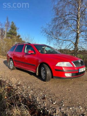 Red Skoda Octavia 2007 in Liepaja, with an engine capacity of 1.90 L and mileage of 209 thousand km for 1700 €, photo  on AUTOMOTO.COM.LV