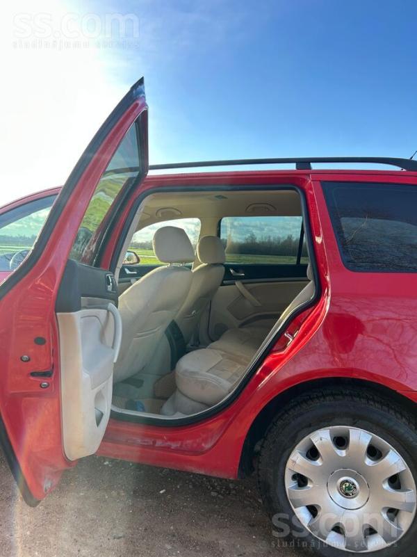 Red Skoda Octavia 2007 in Liepaja, with an engine capacity of 1.90 L and mileage of 209 thousand km for 1700 €, photo 7 on AUTOMOTO.COM.LV