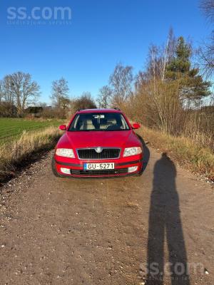 Red Skoda Octavia 2007 in Liepaja, with an engine capacity of 1.90 L and mileage of 209 thousand km for 1700 €, photo 9 on AUTOMOTO.COM.LV