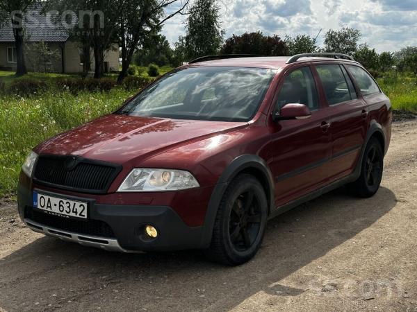 Red Skoda Octavia 2008 in Jekabpils, with an engine capacity of 2.00 L and mileage of 289 thousand km for 2200 €, photo 1 on AUTOMOTO.COM.LV