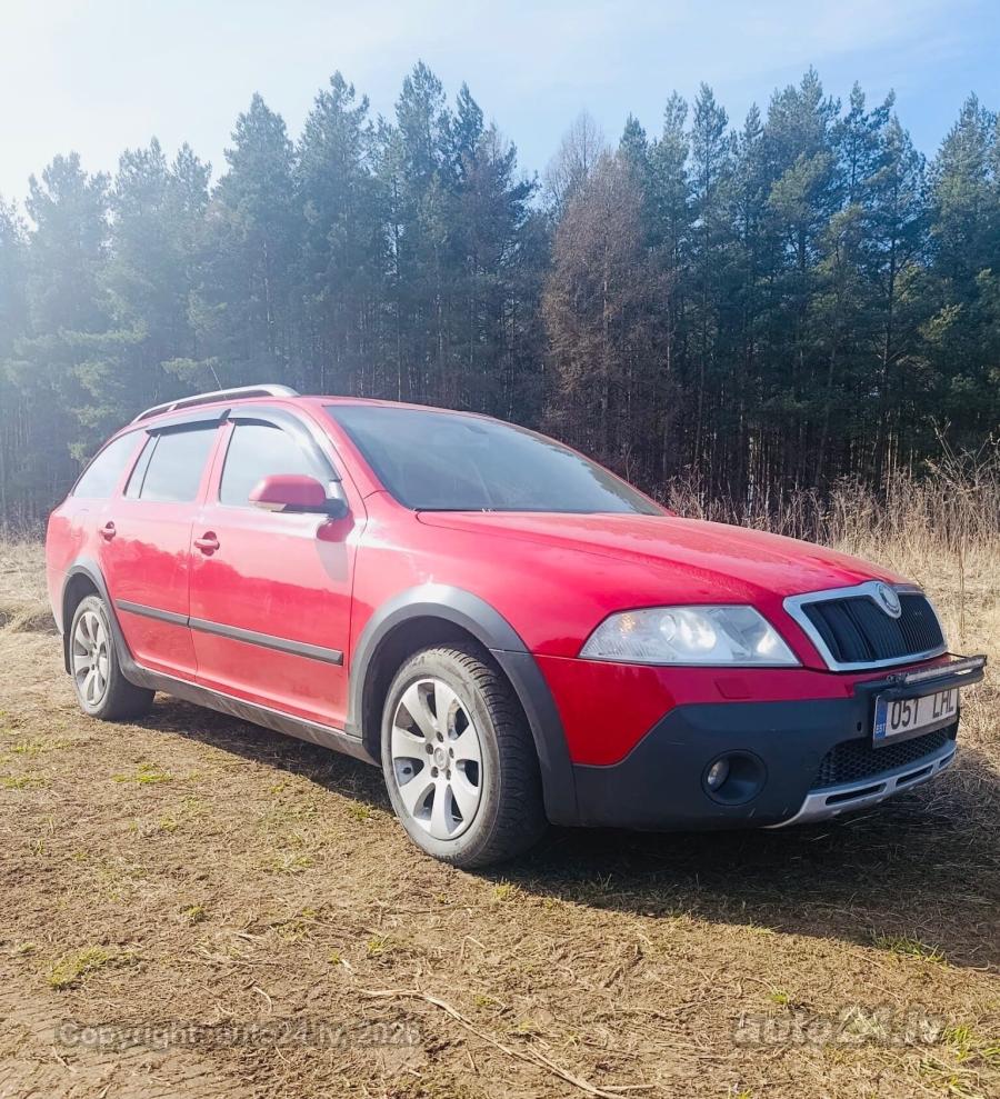 Red Skoda Octavia 2008 in Tallinn, with an engine capacity of 2.00 L and mileage of 481 thousand km for 2800 €, photo 1 on AUTOMOTO.COM.LV