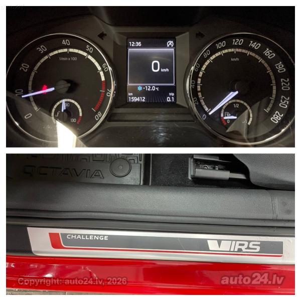 Red Skoda Octavia 2015 in Tartu, with an engine capacity of 2.00 L and mileage of 197 thousand km for 11500 €, photo 11 on AUTOMOTO.COM.LV